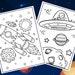 Outer Space Coloring Pages, Space Coloring Book for Kids, 39 Printable ...