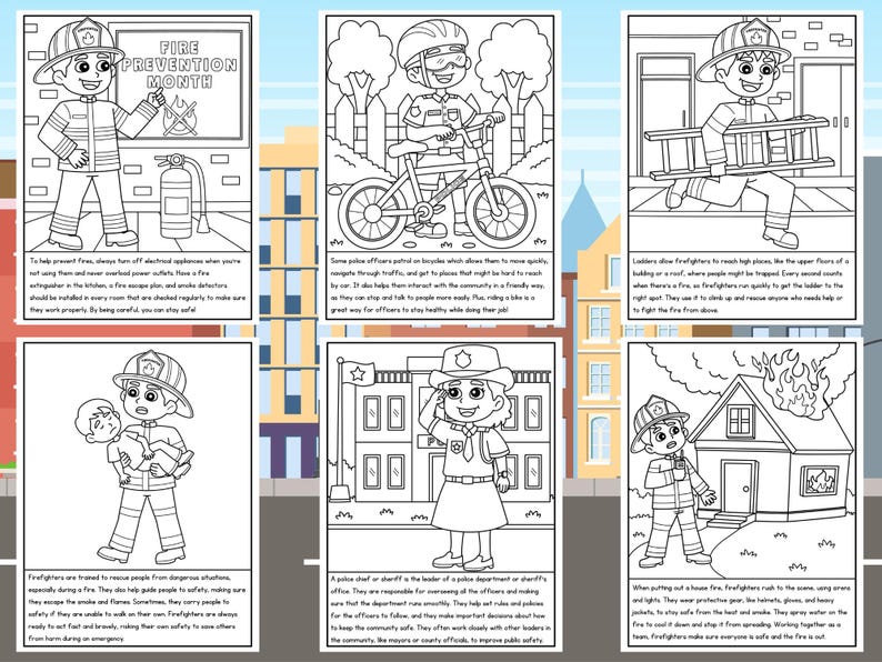 Heroes in Action Educational Coloring Book for Kids Ages 5-10 ...