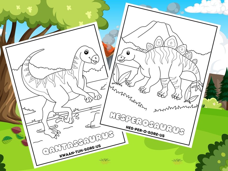 Dinosaur Coloring Pages, Dinosaur Coloring Pages for Kids, 28 Printable ...