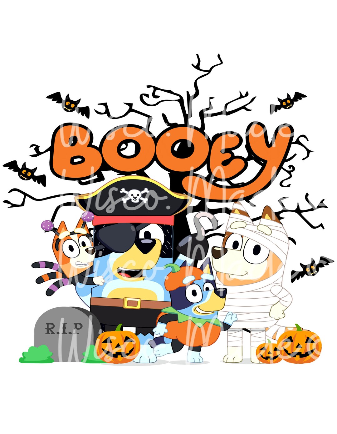 Booey PNG Halloween Disney Bluey PNG Happy Haloween - Etsy