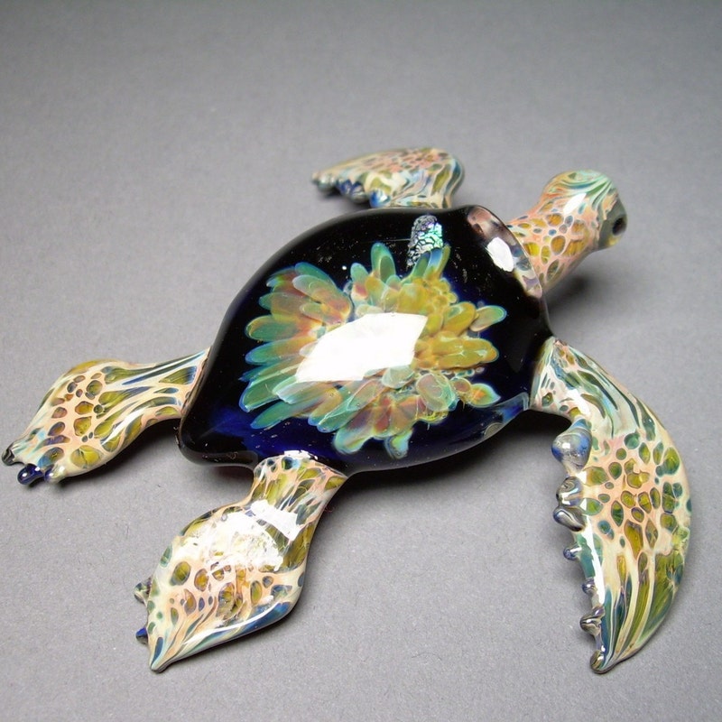 Glass Sea Turtle - Etsy