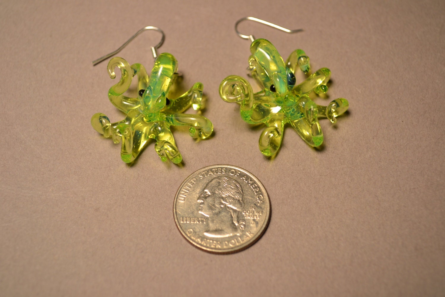 Slime Octopus Earrings Octopus Jewelry Sea Life Octopus Glass - Etsy UK