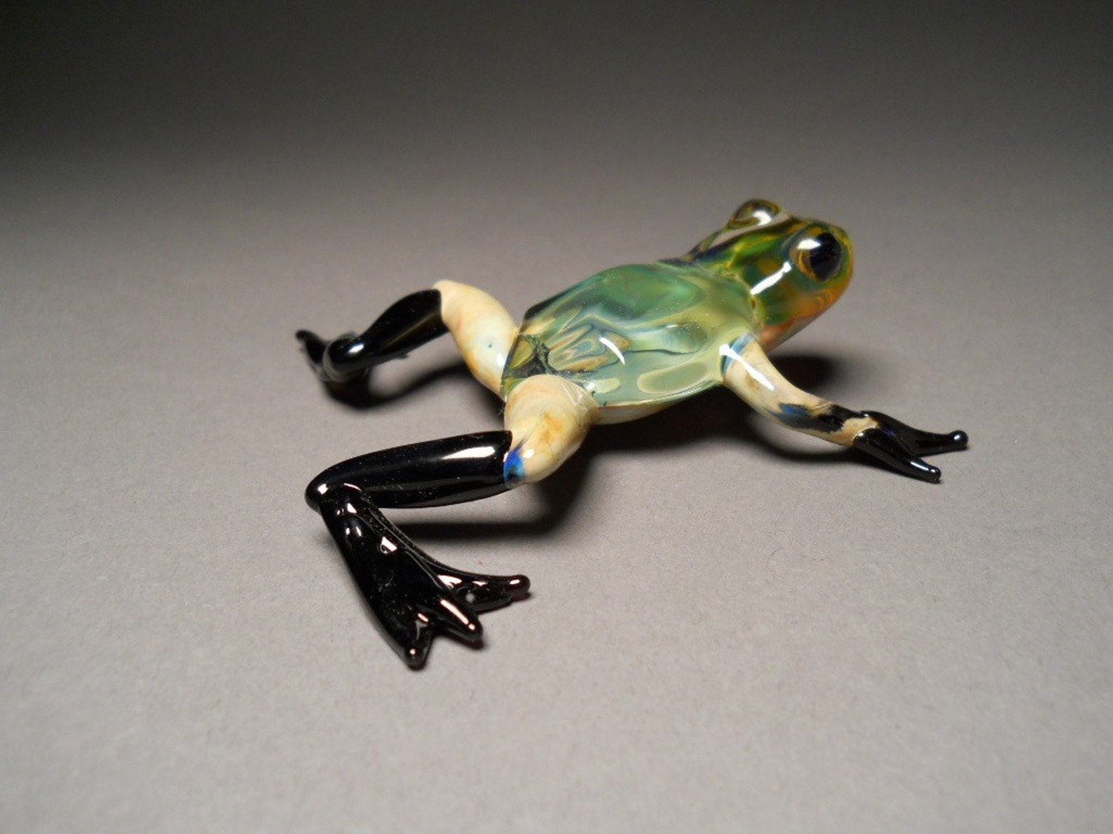 Glass Sculptured Frog Art | Etsy