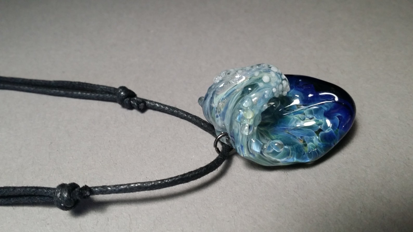 Glass Wave Pendant Surf Jewelry Pendant Beach Jewelry Ocean - Etsy