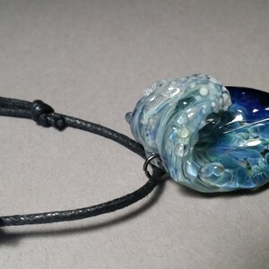 Glass Wave Pendant Surf Jewelry Pendant Beach Jewelry Ocean - Etsy