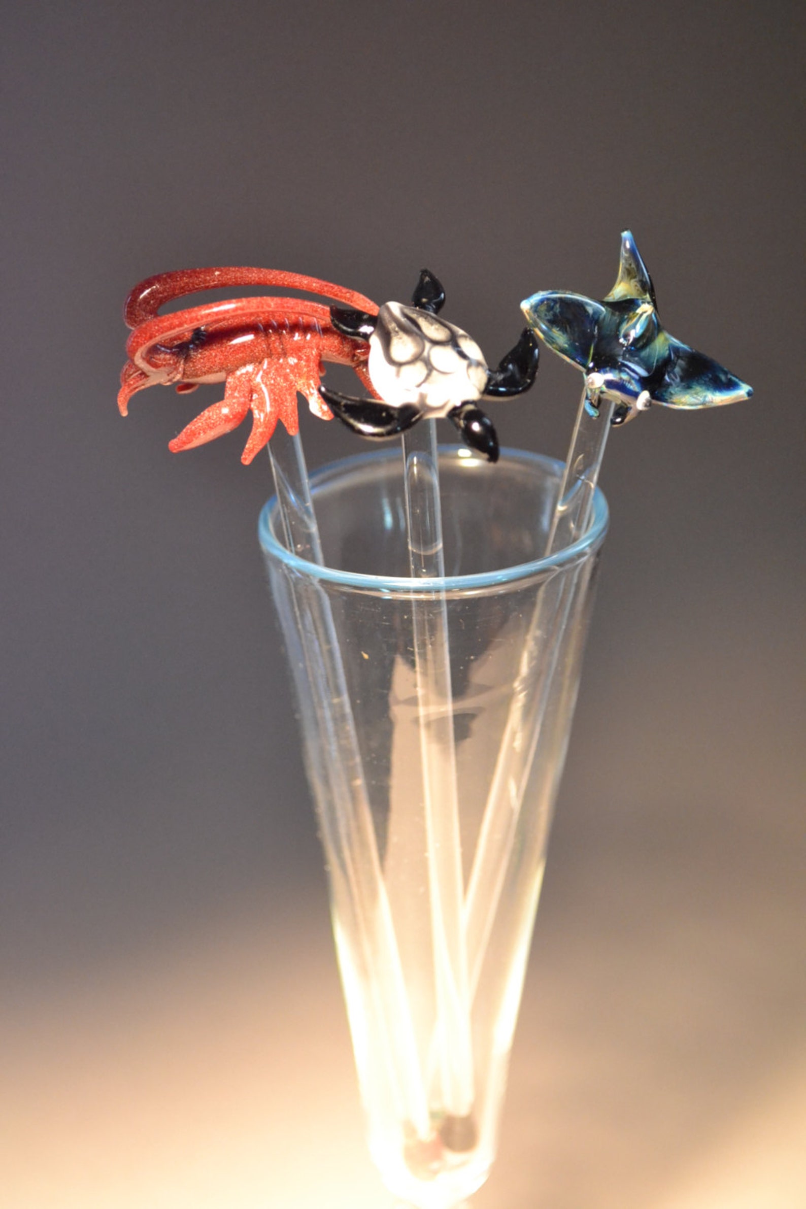 Glass Swizzle Sticks Cocktail Drink Stirrer Gifts Bar Tender - Etsy