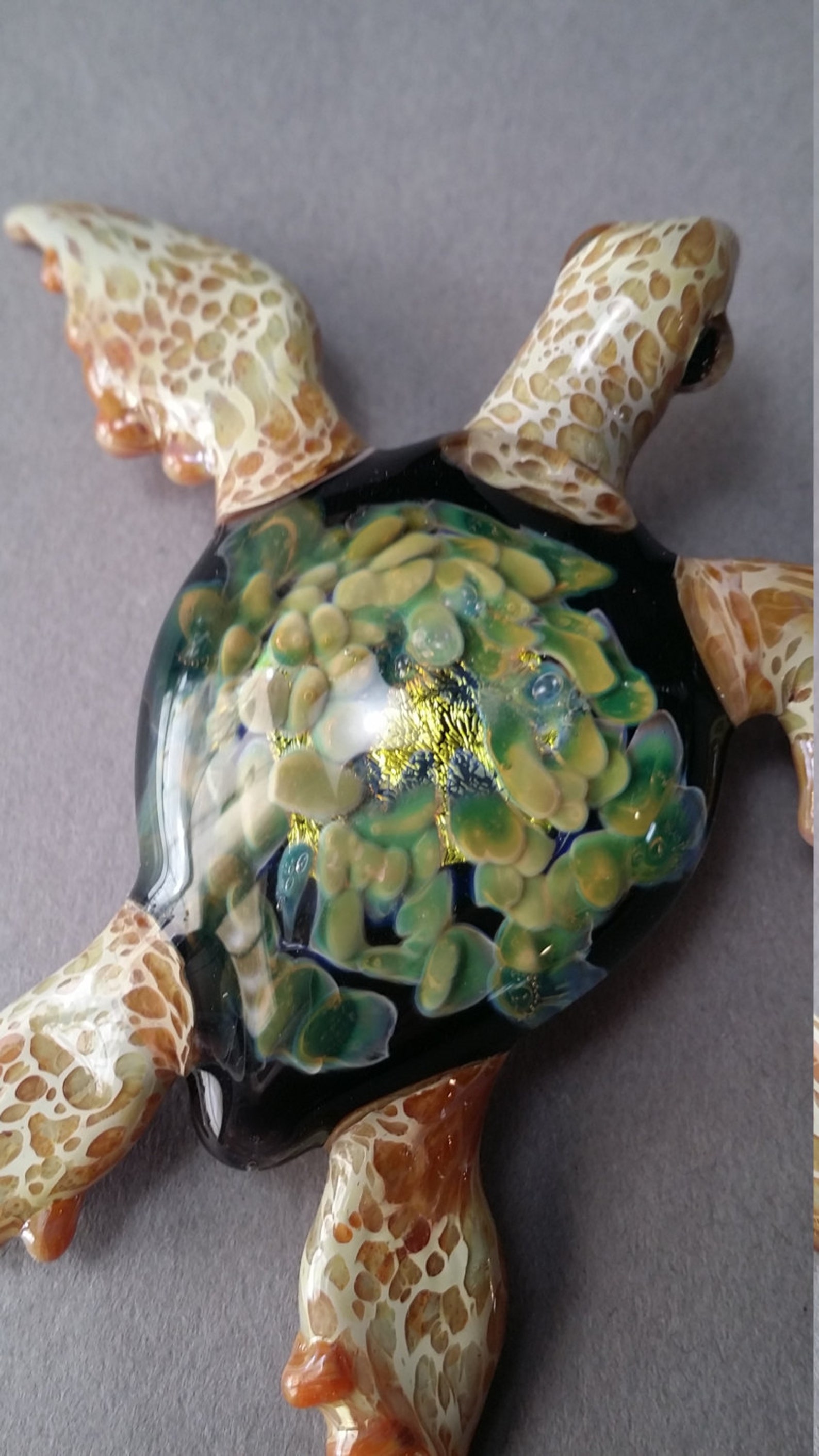 Glass Turtle Shell Sea Turtle Sea Shell Blown Glass Turtle - Etsy