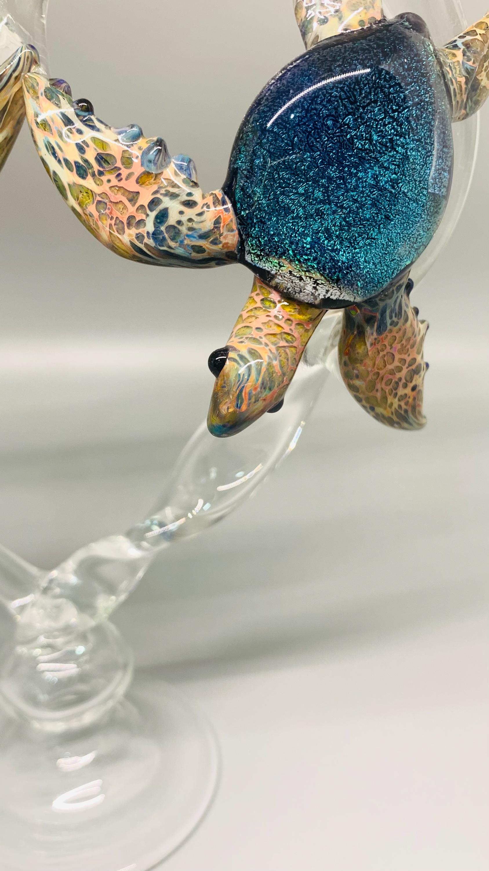 Turquoise Sea Turtle Wedding Centerpiece Cake Topper: Beach Wedding ...