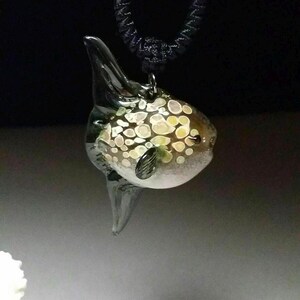 Blown Glass Sunfish Pendant Ocean Art Mola Mola Necklace Divers Gift - Etsy