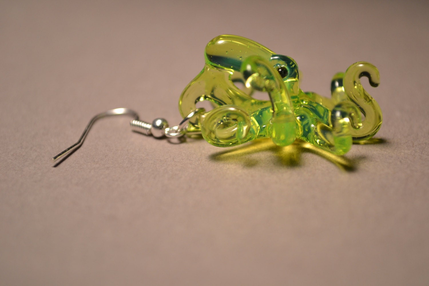 Slime Octopus Earrings Octopus Jewelry Sea Life Octopus Glass - Etsy UK