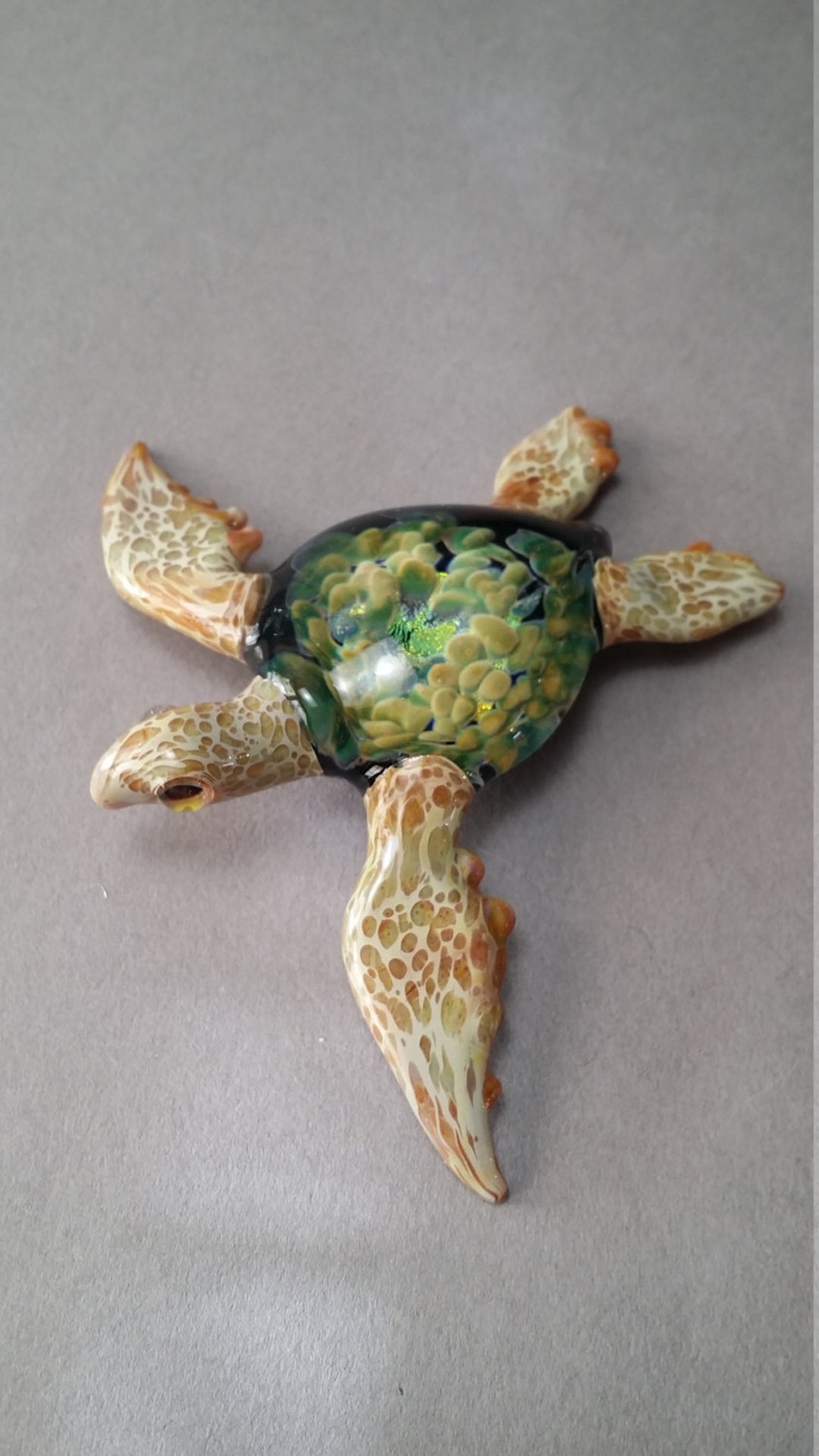 Glass Turtle Shell Sea Turtle Sea Shell Blown Glass Turtle Sculpture ...