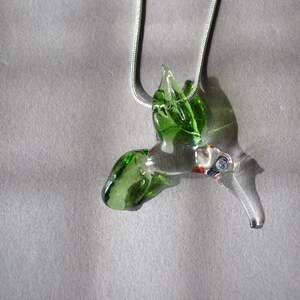 Ruby Red Throat Hummingbird Pendant on Silver Necklace a Great Gift for ...