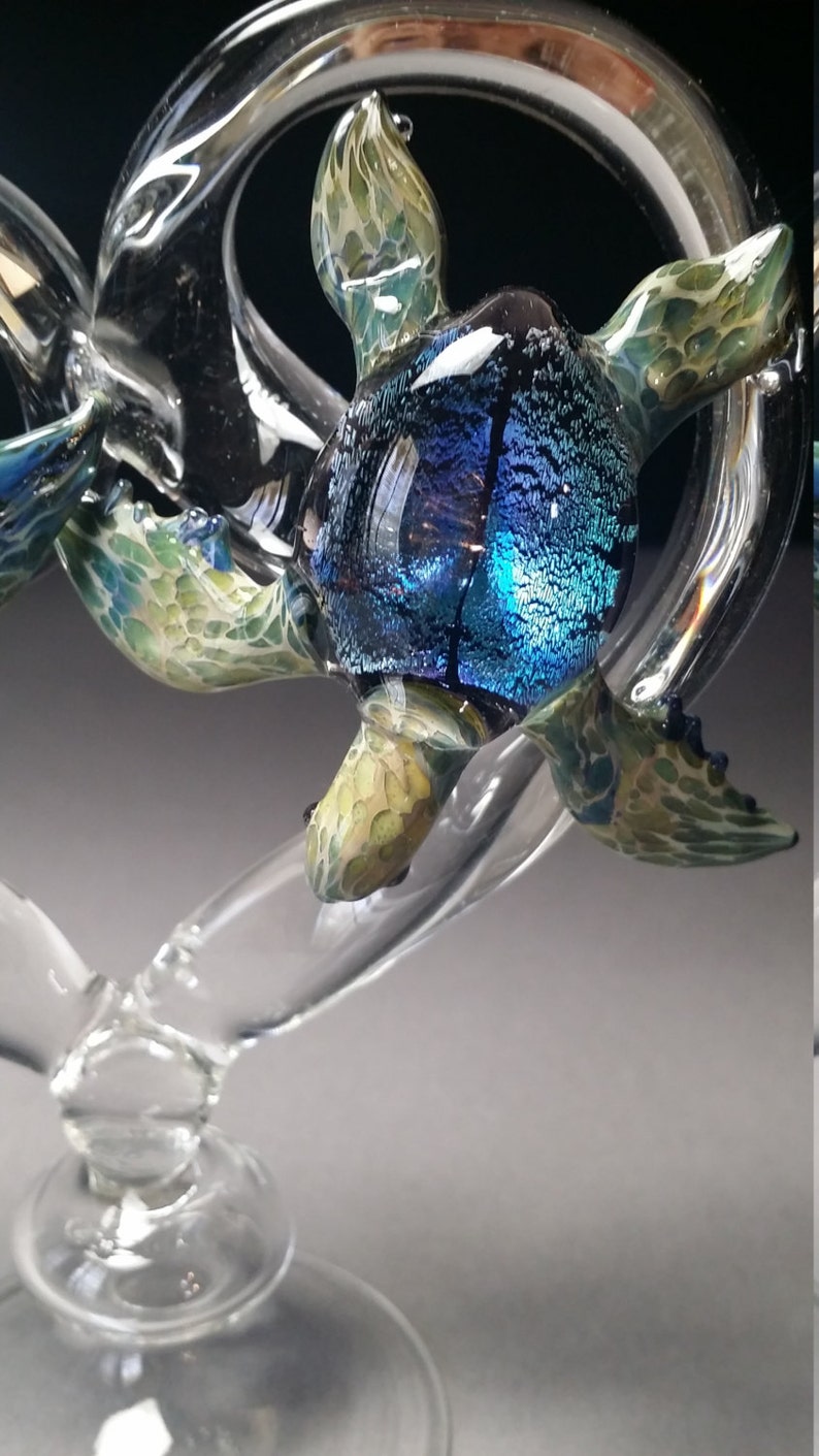 Turquoise Sea Turtle Wedding Centerpiece Cake Topper: Beach Wedding ...