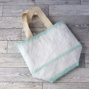 Vintage Quilted Mini Tote Bag, Vintage Quilted Mini Tote Bag for Women ...