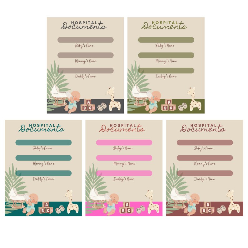 Newborn Hospital Bag Checklist Labels Pink - Etsy
