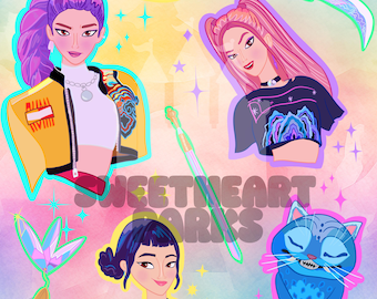 Kpop K-pop Girl Band | Seamless Repeating Pattern | Digital File ...