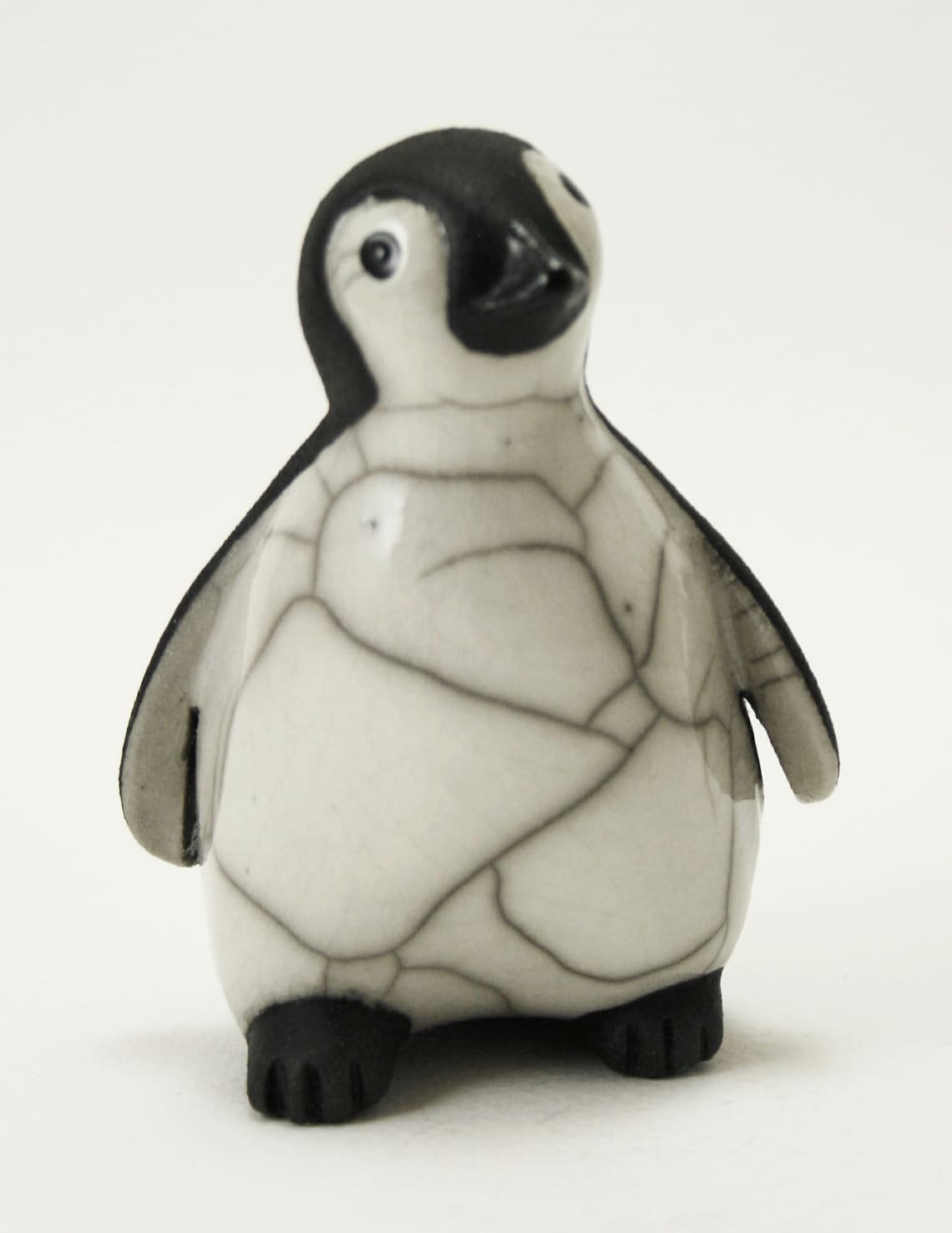 Penguin Chick Running Ceramic Raku Fired Sculpture - Etsy