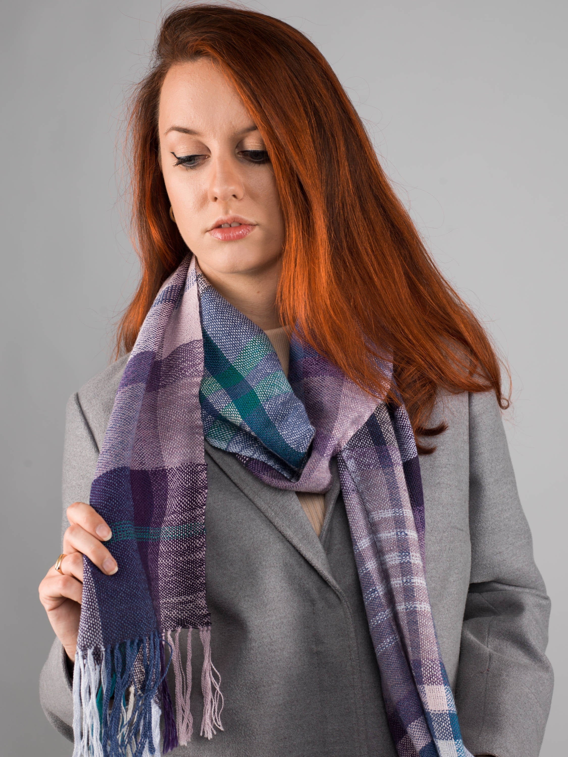 50/50% Silk/fine Merino Handwoven Long Scarf by Alison - Etsy UK