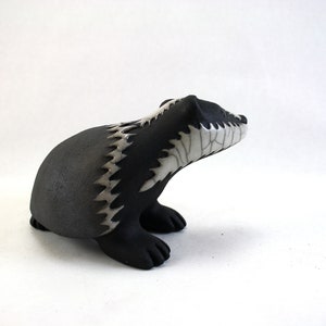 Badger - Ceramic Raku Fired Pottery Animal British Wildlife Woodland ...