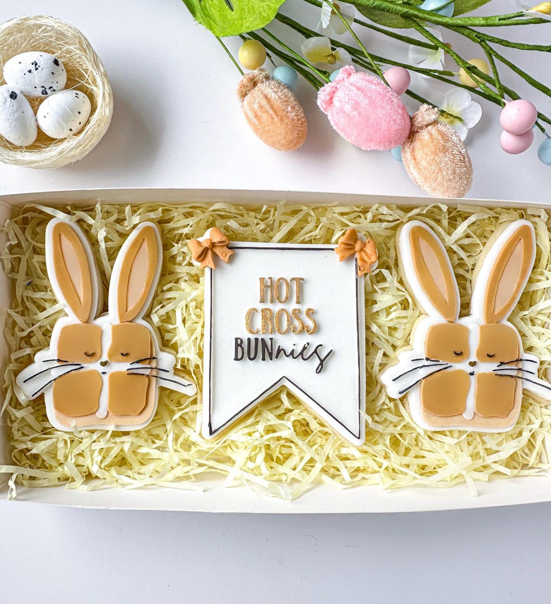 Easter Sugar Cookie Pack- Hot Cross Bunnies - Etsy