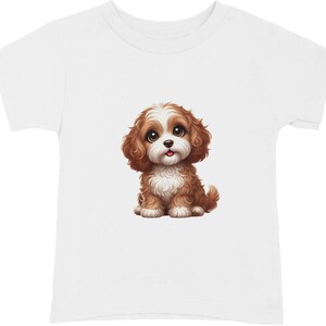 Cavapoo Dog Clipart PNG, Cute Animal Illustration for Crafts, Cards ...