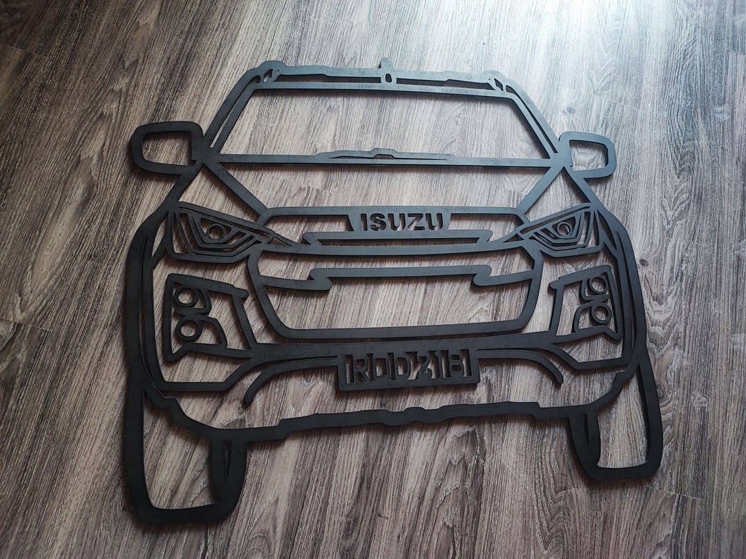 Isuzu D-max Vector Front View and Outline Year 2018-2024 - Etsy