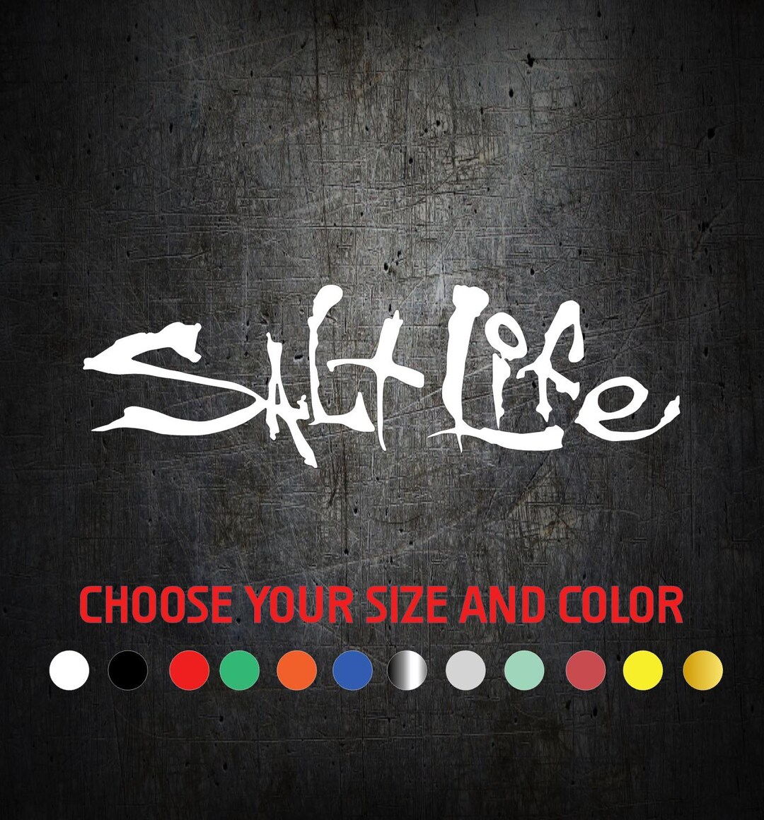 Salt Life Vinyl Decal – Beach & Fishing Lifestyle Sticker for Car or ...