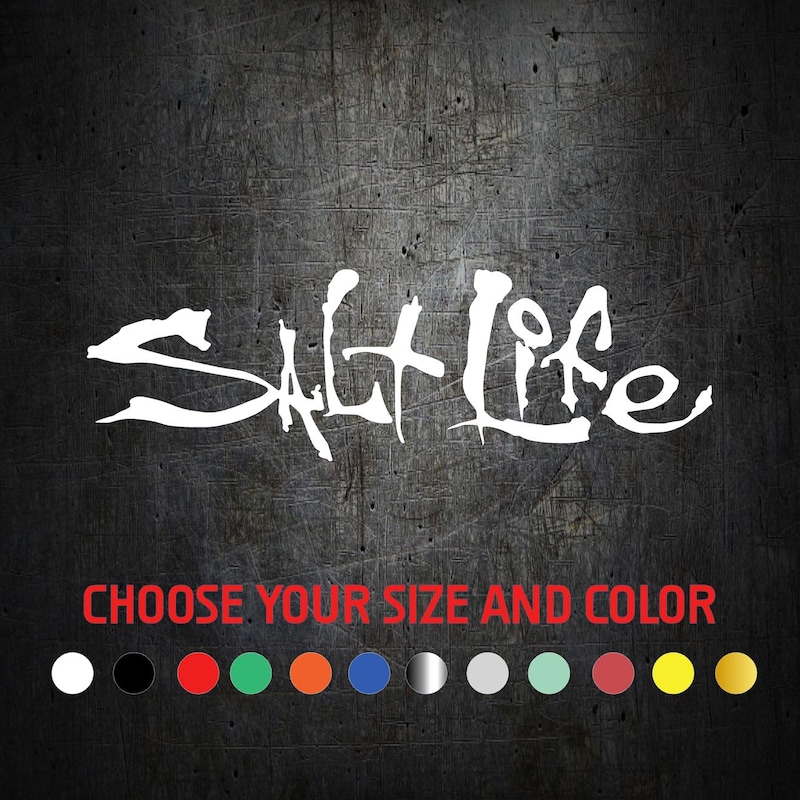 Blue Salt Life Sticker - Etsy