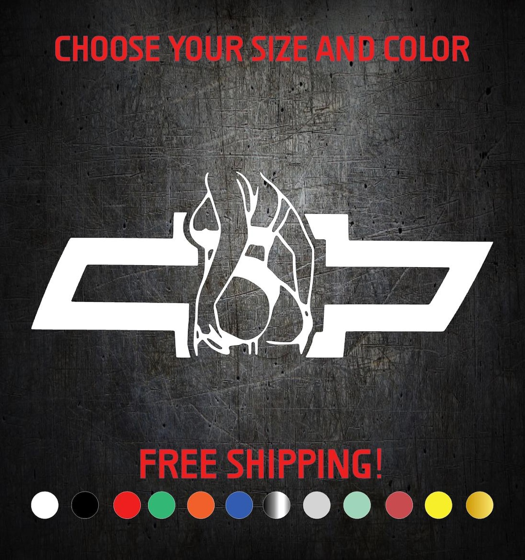 Chevy Hot Girl Decal - Chevrolet Decal Sticker for Trucks Car SUV ...