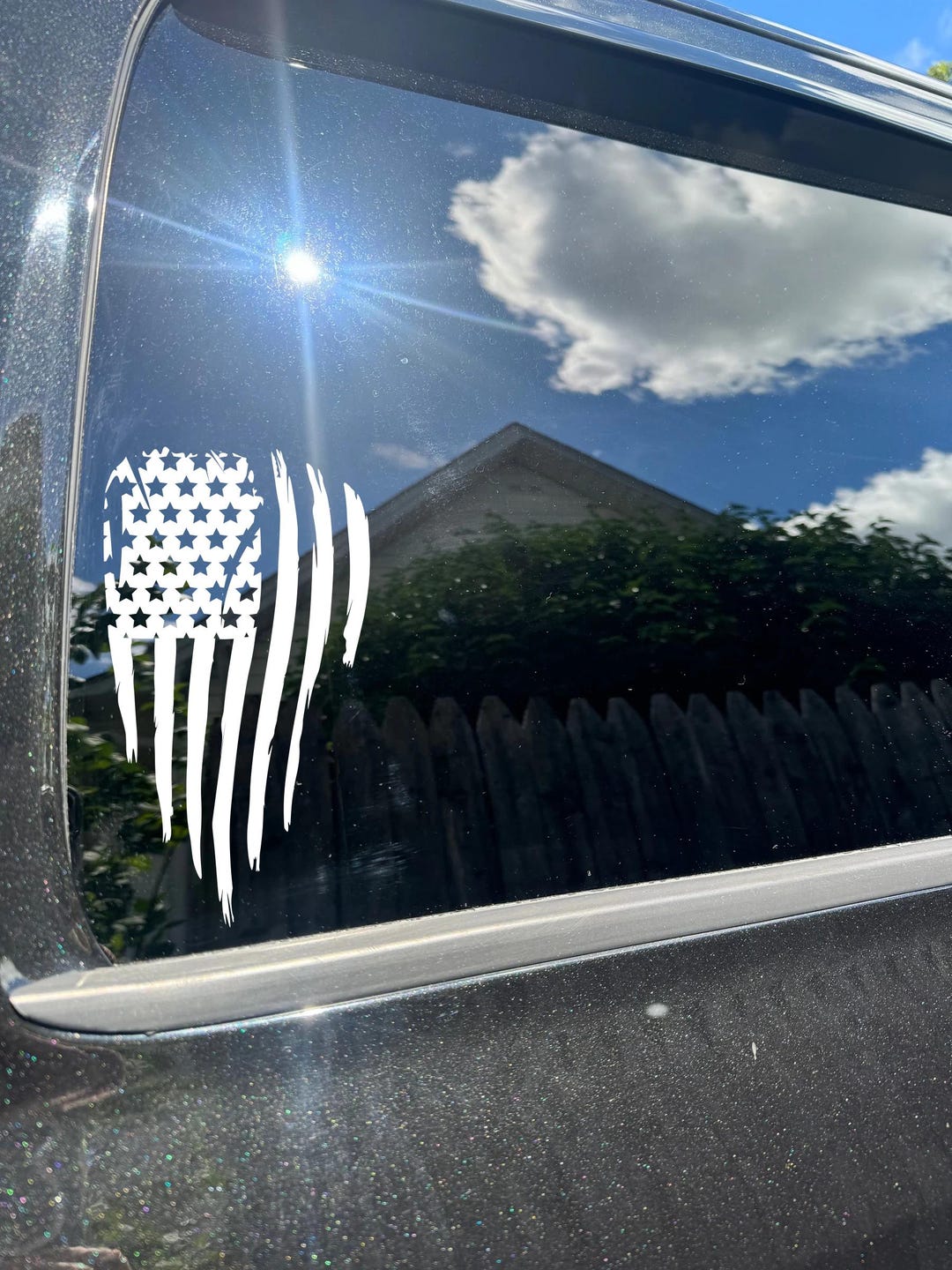 American Flag Bumper Sticker USA Flag Vinyl Decal for Patriotic Gifts ...