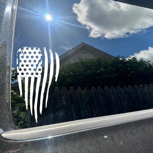 Distressed American Flag Vinyl Decal,car Decal,bumper Sticker,car ...