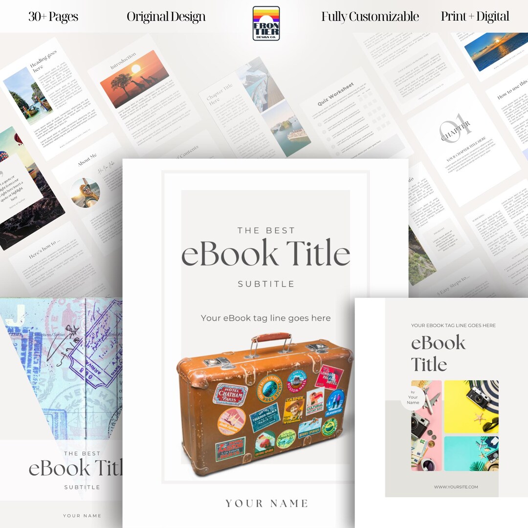 Customizable Ebook Template | Easy-to-use Digital Book Design for ...