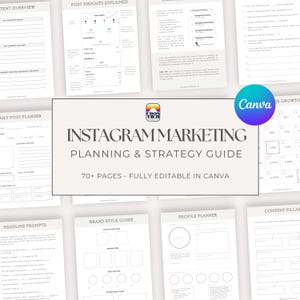 Social Media Planner | Instagram Marketing Strategy & Content Planner ...