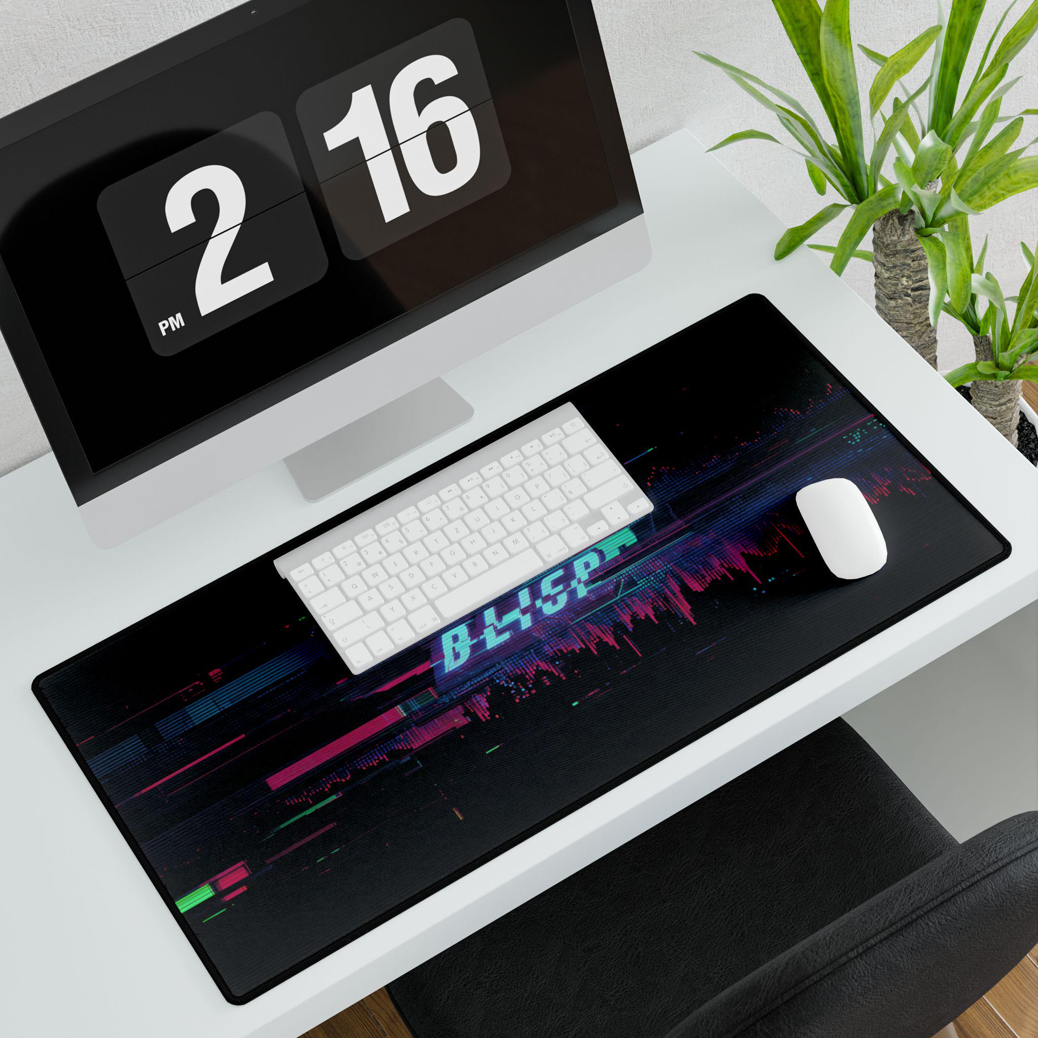 Glitch Art Extended Gaming Desk Mat, Gamer-friendly Mouse Pad ...