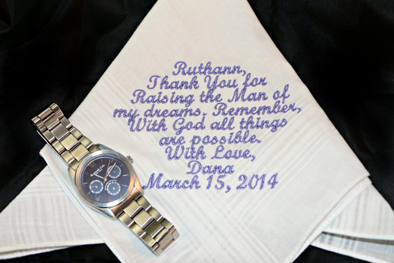 Custom Handkerchief Personalized Handkerchief Embroidered Handkerchief ...