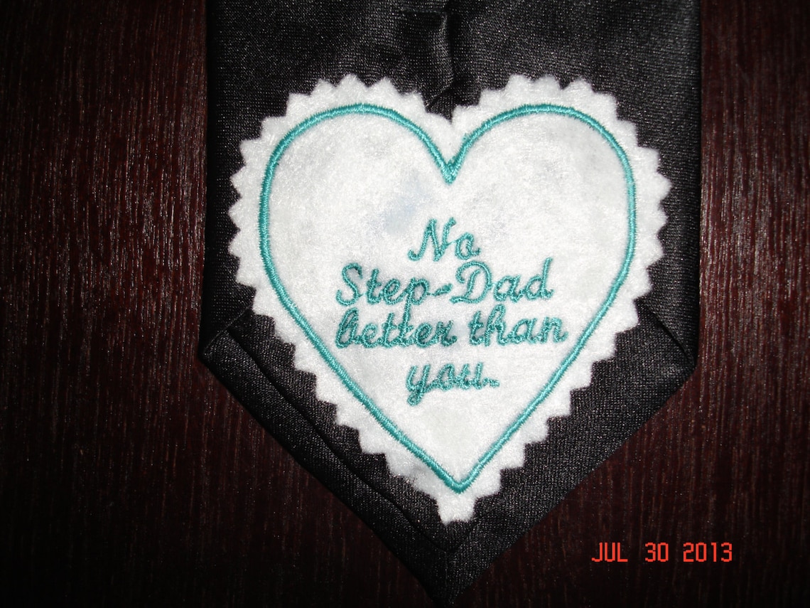 Embroidered Wedding Day Tie Label Personalized Custom - Etsy