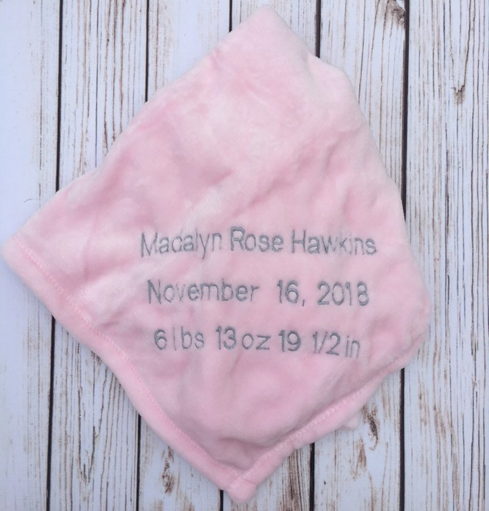 Custom Baby Blanket Embroidered Baby Blanket Personalized | Etsy