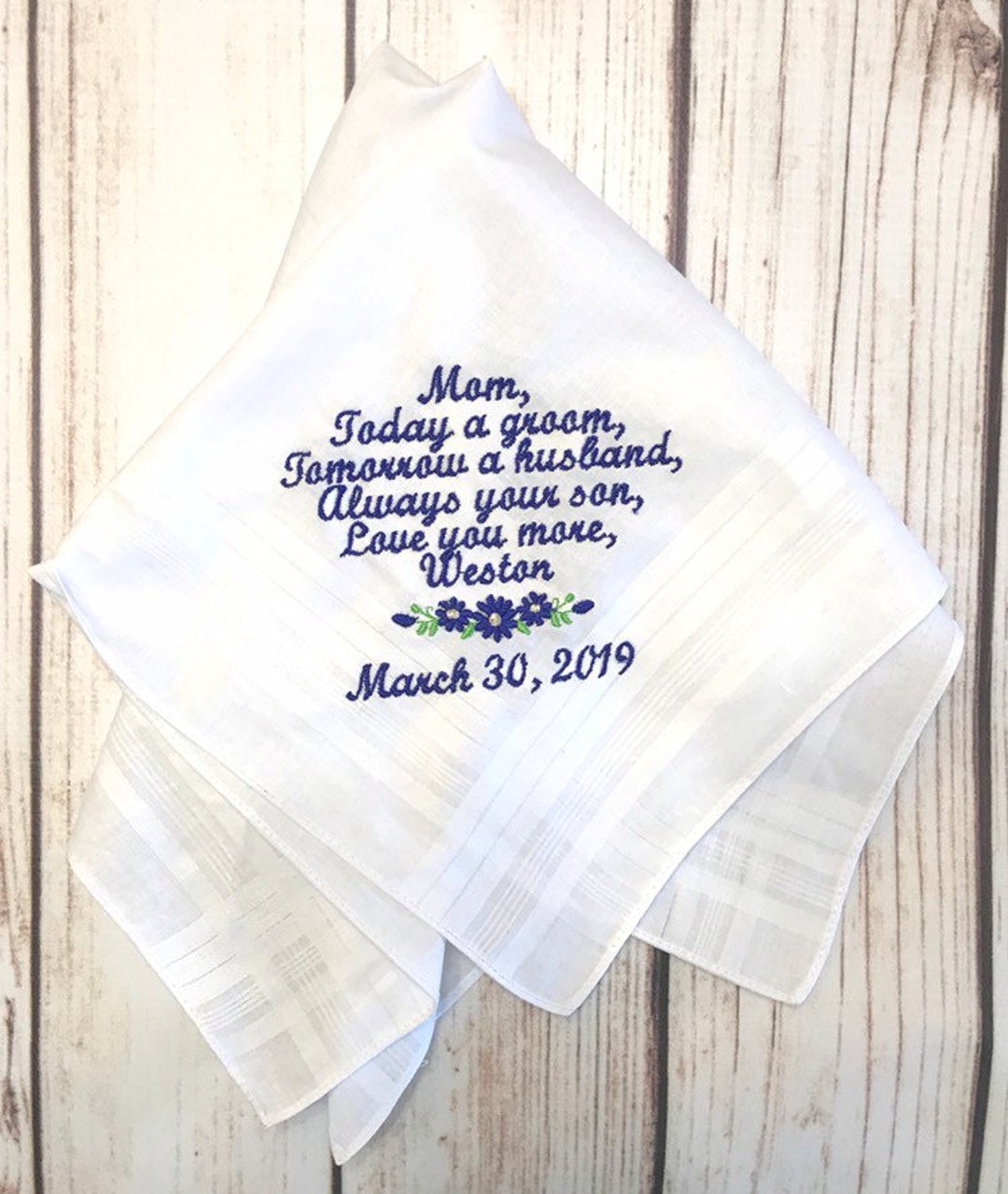 Custom Handkerchief Personalized Handkerchief Embroidered - Etsy