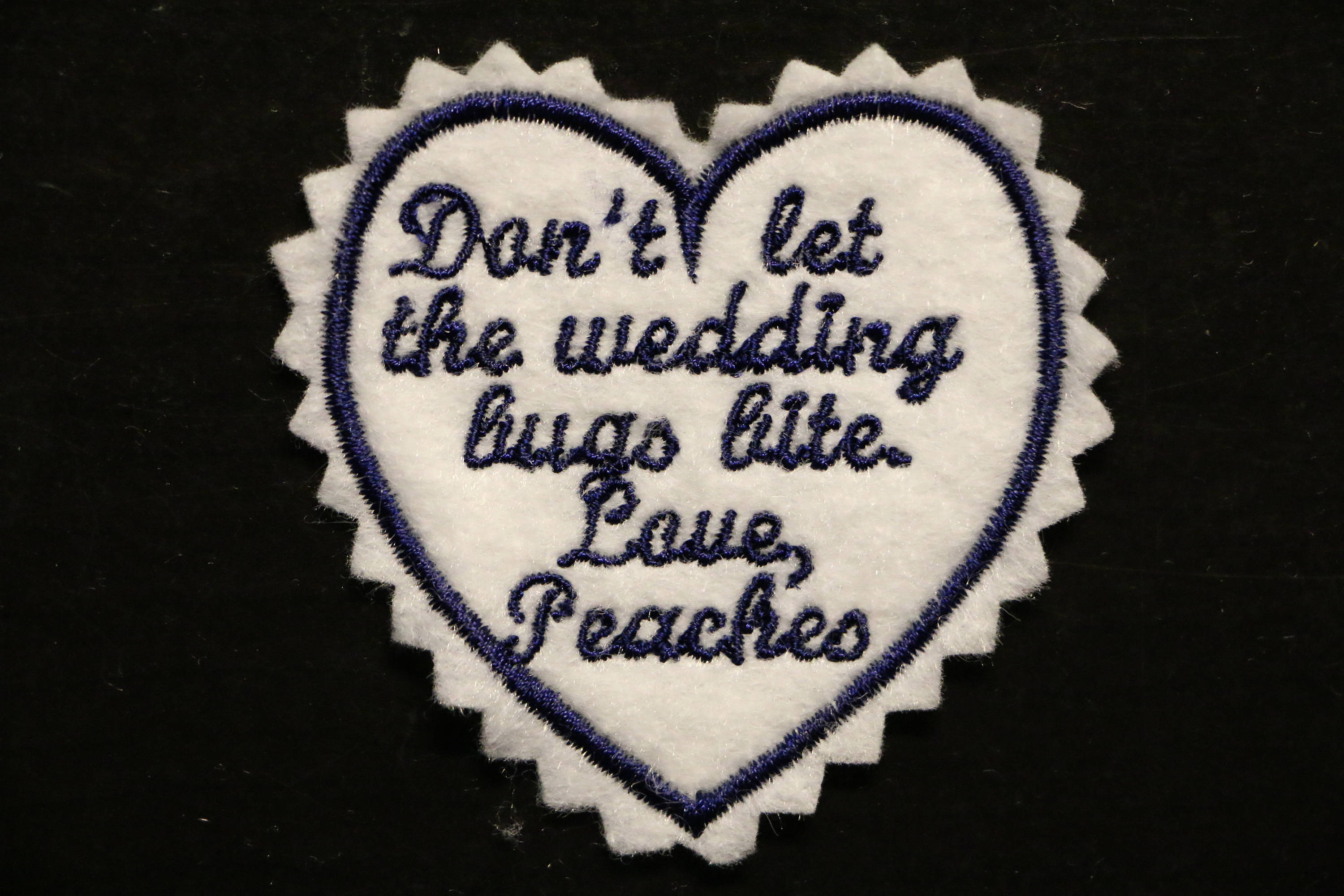 Embroidered Wedding Day Tie Label Personalized Custom | Etsy