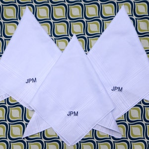 Three Pack Personalized Handkerchiefs Hankies Custom Customized ...