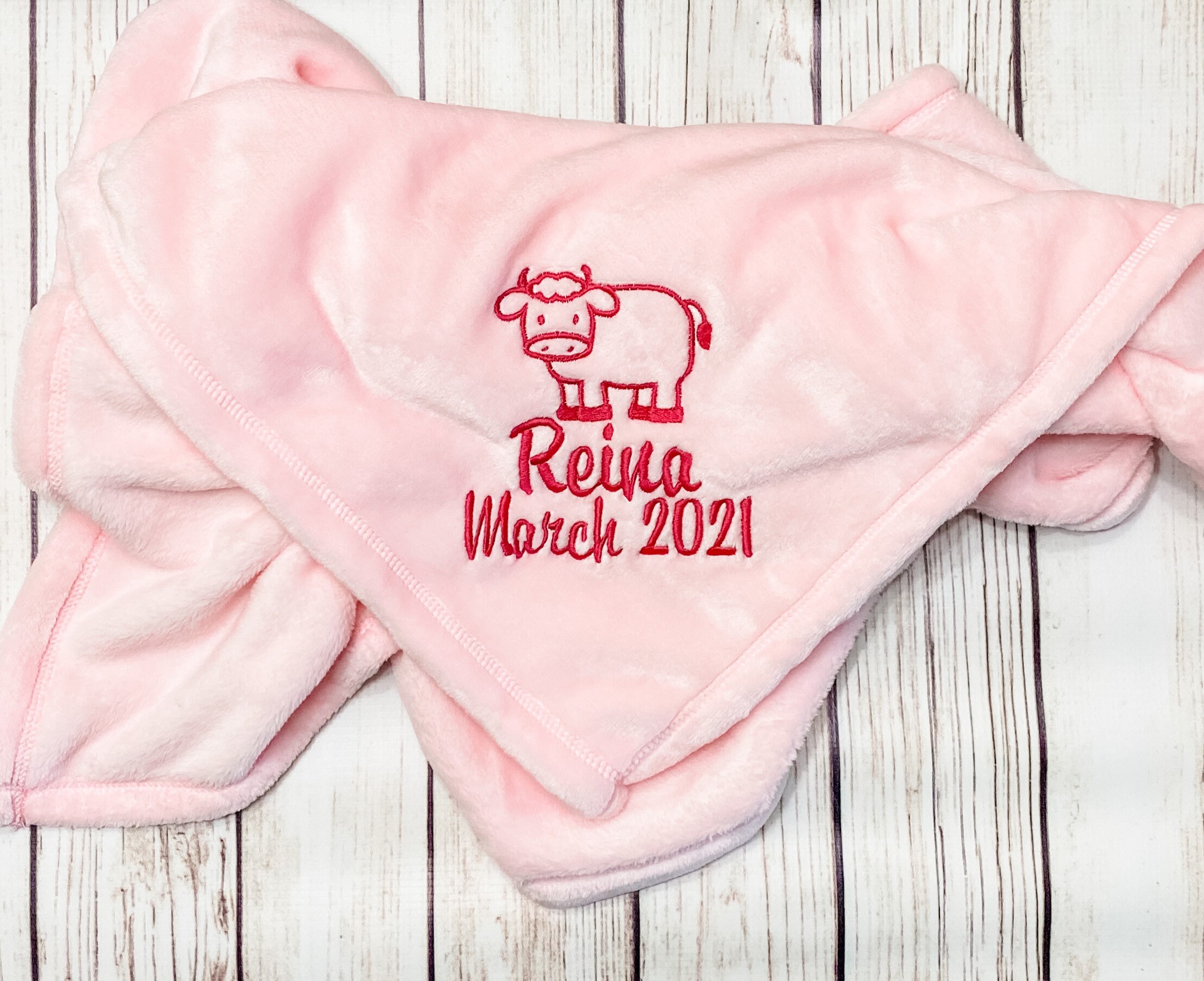 Custom Baby Blanket Embroidered Baby Blanket Personalized | Etsy