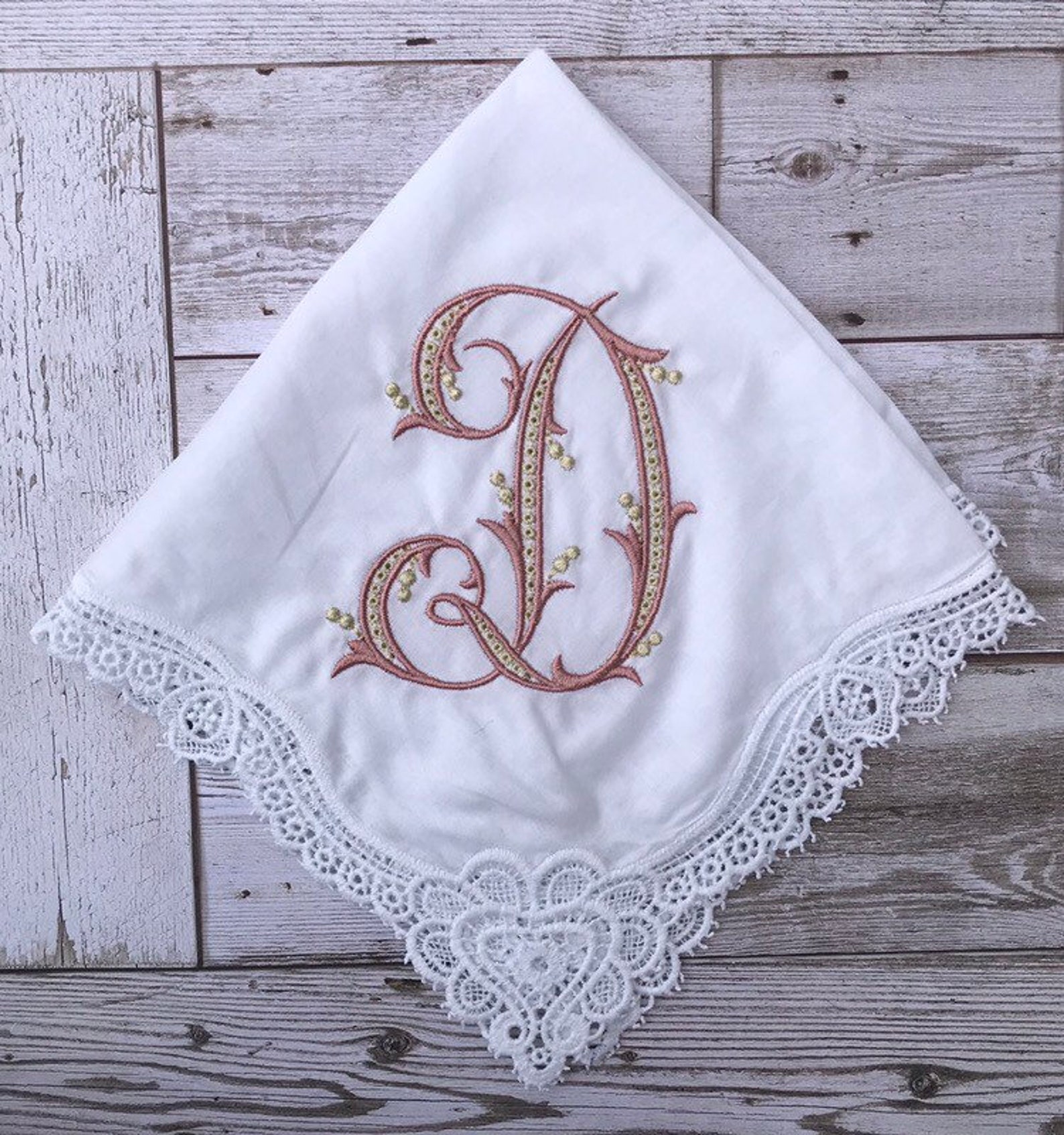 Vintage Monogram Personalized Handkerchiefs Hankies Custom - Etsy