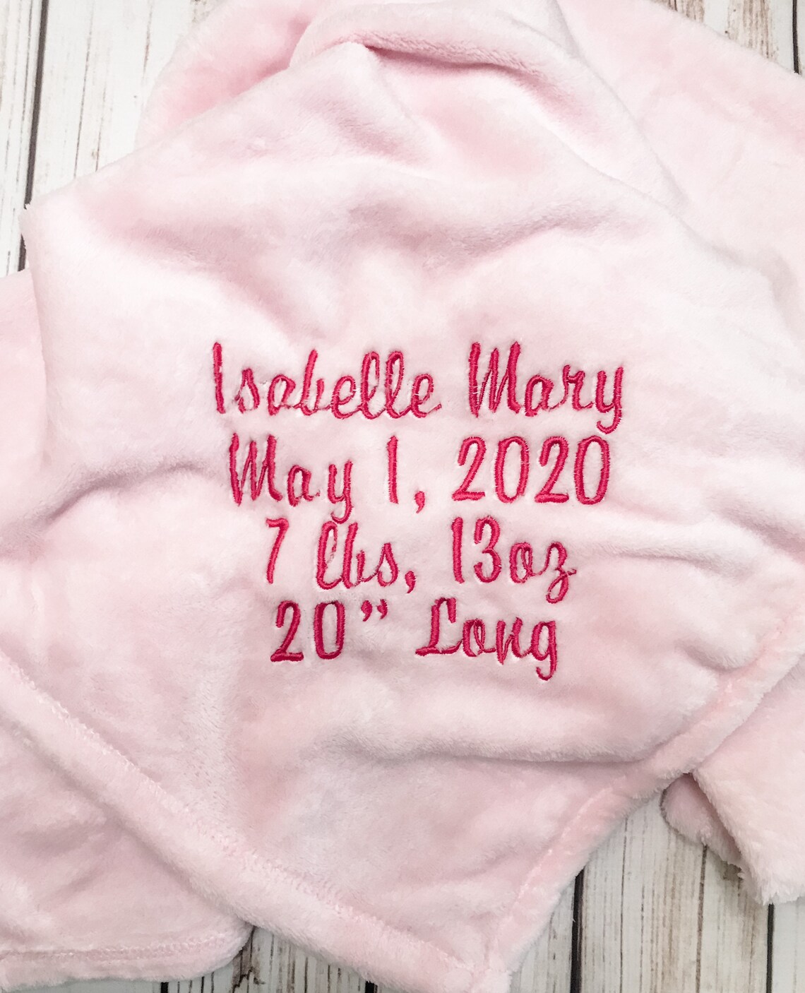 Custom Baby Blanket Embroidered Baby Blanket Personalized - Etsy