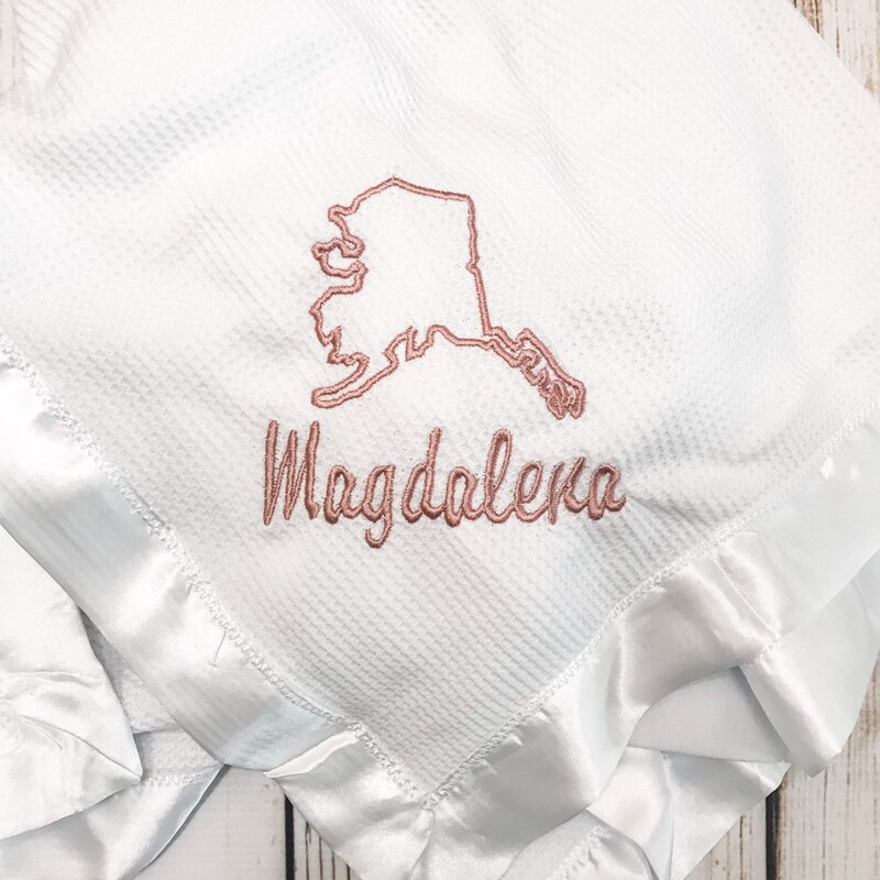 Embroidered Blanket - Etsy