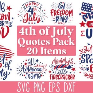 4th of July SVG Files Bundle Independence Day 4th of July American Day ...