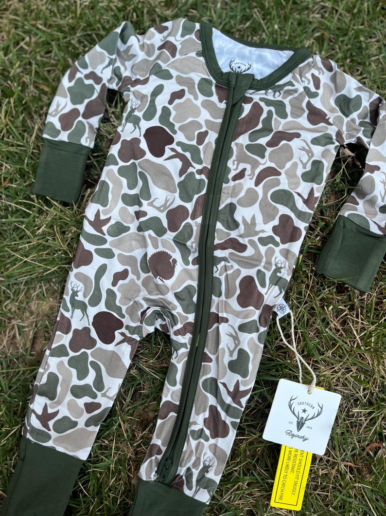 Bamboo Pj’s, Bamboo Pajama, Camo, Boys Clothing - Etsy