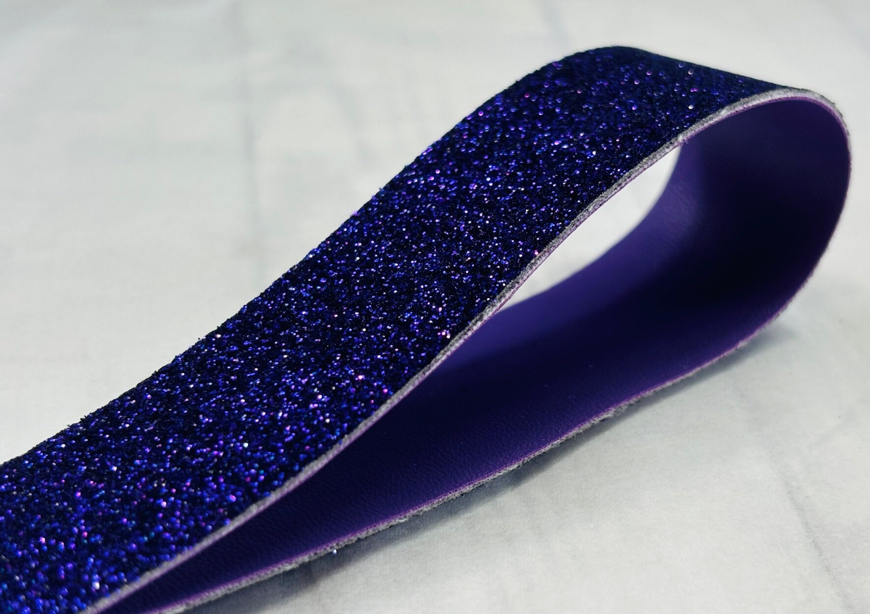 Sea Witch Purple Glitter Faux Leather Wristlet Keychain Purple Key ...