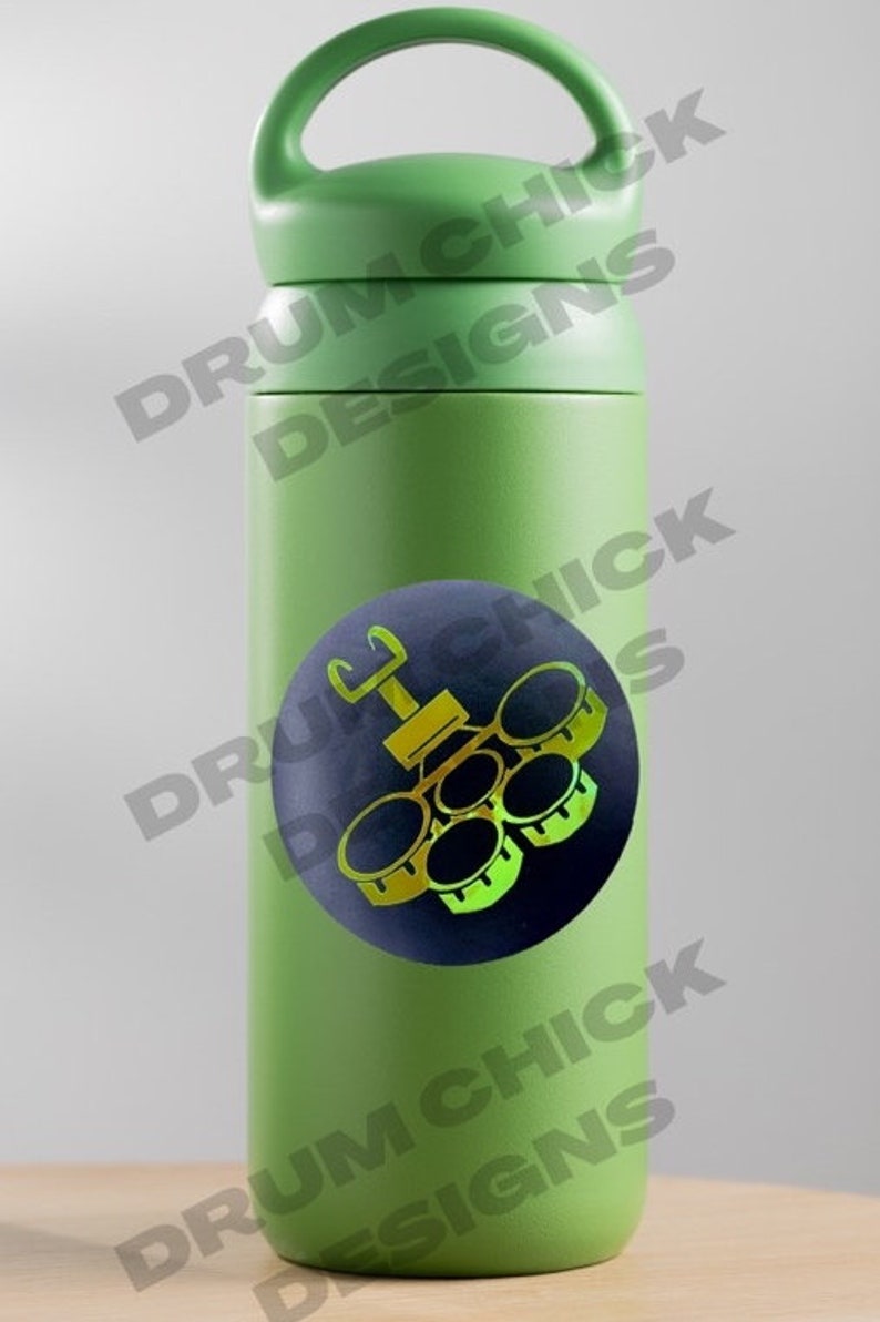 Drumline Tenor Drum Quads Holographic Decal Sticker for Drummer in ...