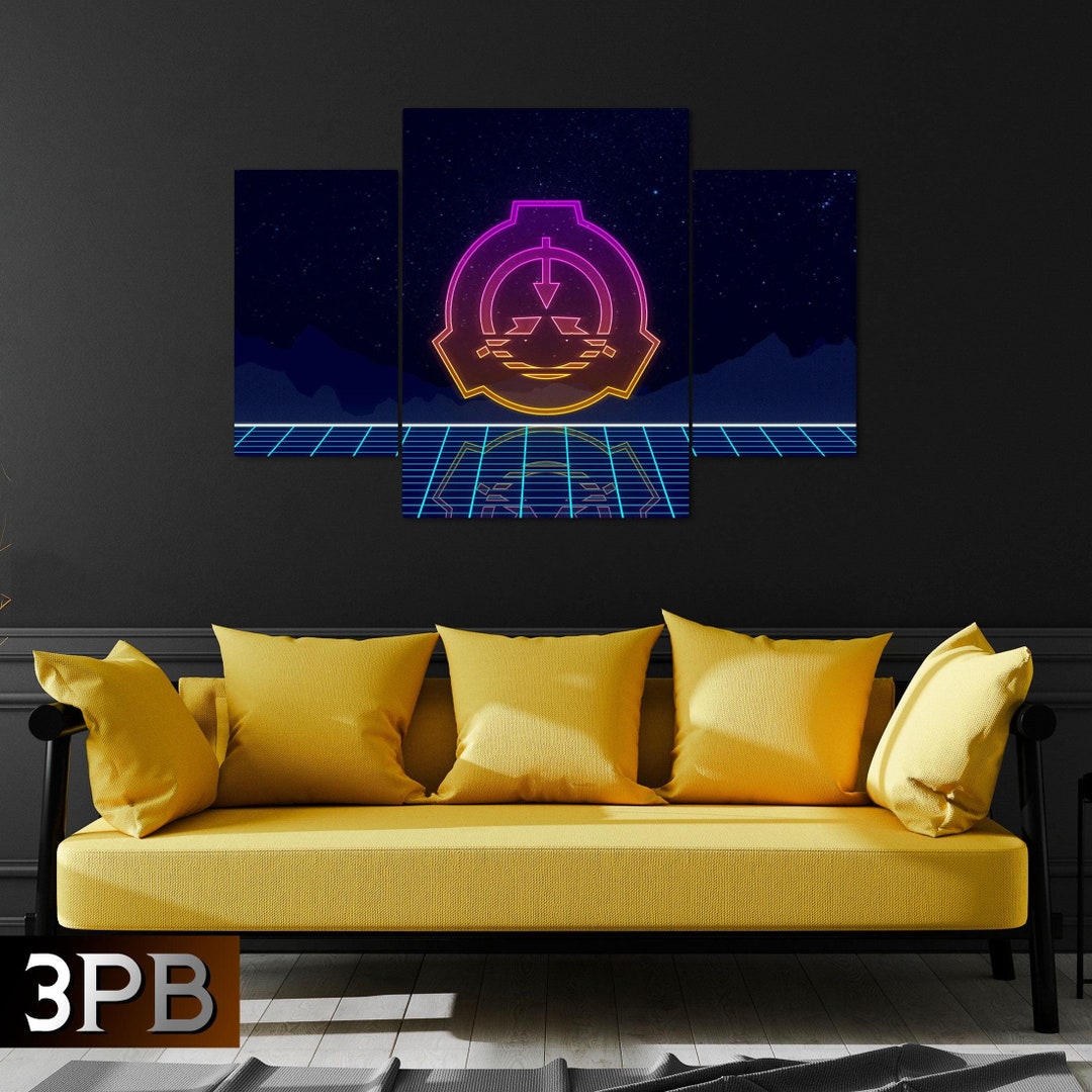 SCP Foundation Art, SCP Logo Canvas, SCP Wall Decor, Science Fiction ...