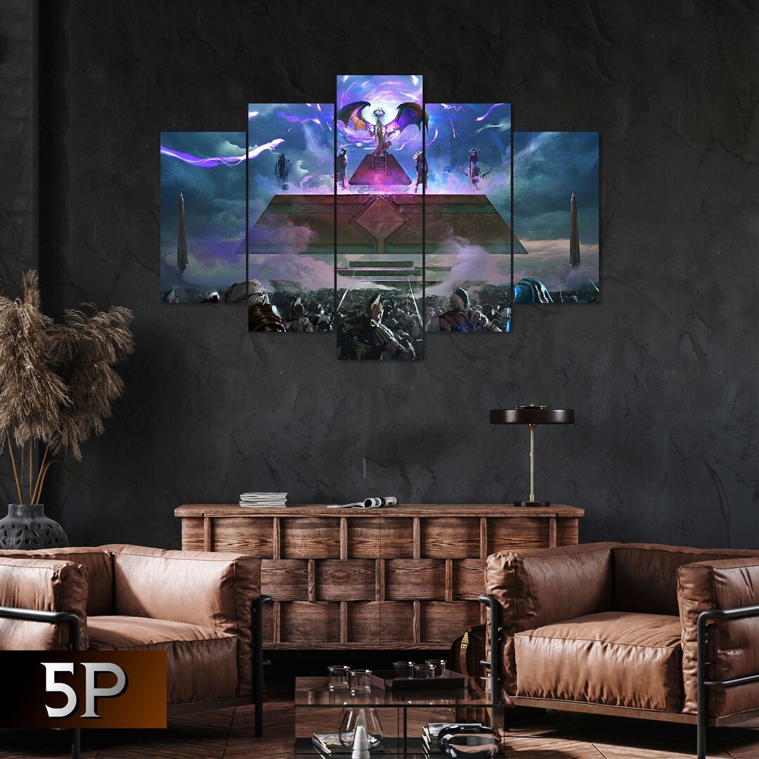 Mtg Art Print, Nikol Bolas Canvas, Dark Fantasy Wall Decor, Magic the ...